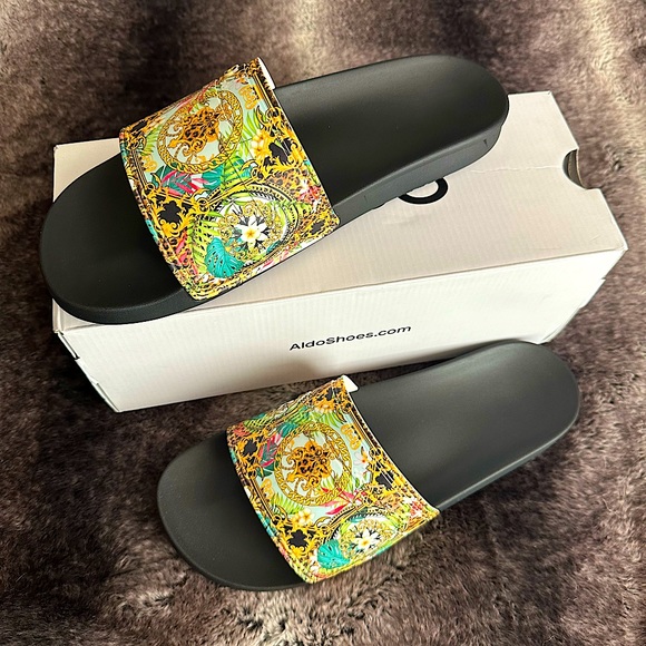 Aldo | Shoes | Aldo Baroque Slides | Poshmark